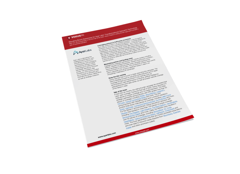 Elevating Brand Awareness for Ayar Labs